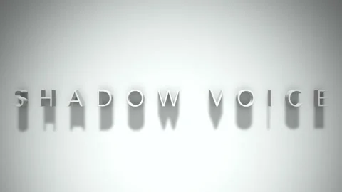 shadow voice 3D title animation white te... | Stock Video | Pond5