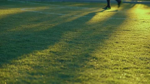 Shadows of football players on the footb... | Stock Video | Pond5
