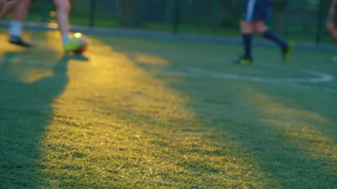 Shadows of football players on the footb... | Stock Video | Pond5