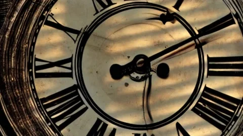 Shadows on old clock face motion backgro... | Stock Video | Pond5