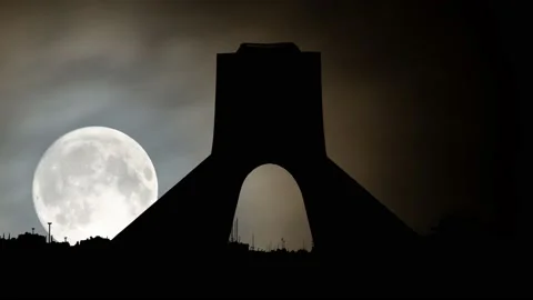 Shahyad Tower or Azadi Monument by Night... | Stock Video | Pond5