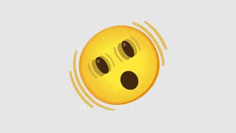 Shaking Face Emoji Animated on a Transpa... | Stock Video | Pond5