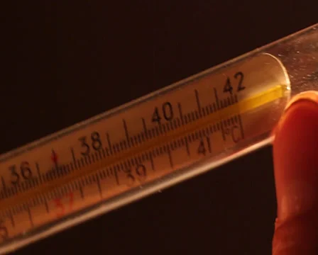 Shaking hands holding thermometer, high ... | Stock Video | Pond5