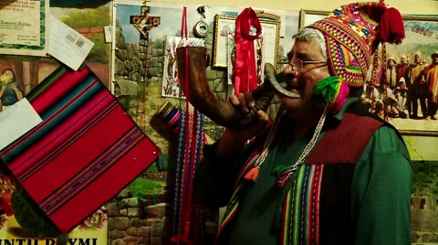 Shaman: Traditional ceremony in PERU, So... | Stock Video | Pond5