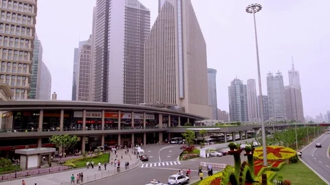 Shanghai Mingzhu Roundabout Stock Video Footage | Royalty Free Shanghai ...