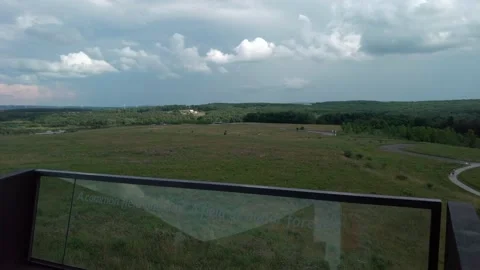Shanksville Memorial overlook to the fi... | Stock Video | Pond5