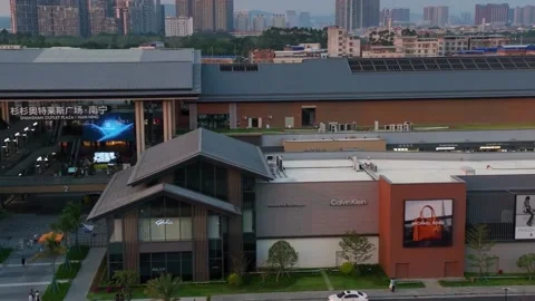 Shanshan Outlets Square in Nanning, Chin... | Stock Video | Pond5