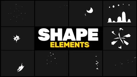 After Effects Template: Shape Elements #225438937 | Pond5
