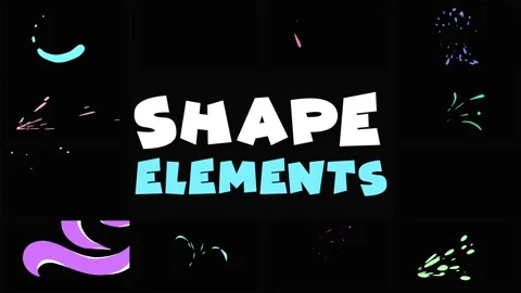 After Effects: Shape Elements Pack | After Effects #152295070