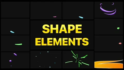 Shape Elements Pack | After Effects ~ After Effects #164599536