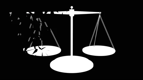 Shape of Scales in black background. | Stock Video | Pond5