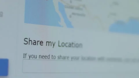 share my location. Shooting the screen i... | Stock Video | Pond5