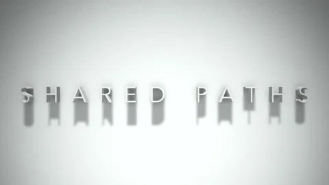 shared paths 3D title animation with sha... | Stock Video | Pond5