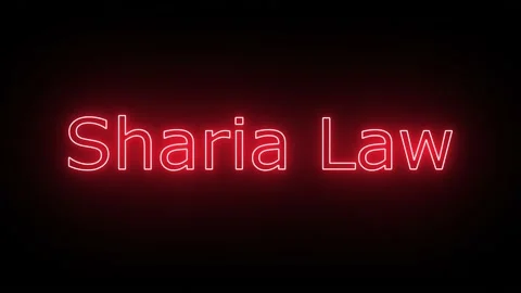 Sharia Law, Written in Neon Text Effect ... | Stock Video | Pond5