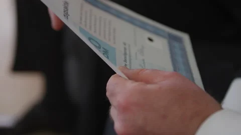Sharing important Document - old share c... | Stock Video | Pond5