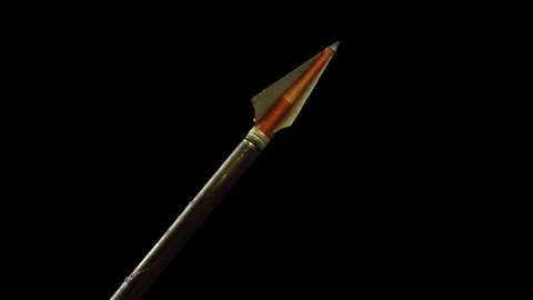 sharp arrow arrowhead PNG ALPHA | Stock Video | Pond5