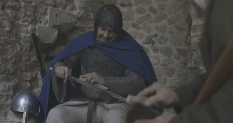Sharpening Sword Stock Video Footage | Royalty Free Sharpening Sword ...