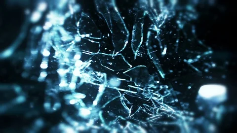 Shattering Glass Flying With Lens Flare ... | Stock Video | Pond5