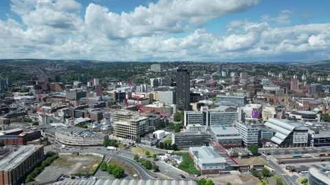 Sheffield City Aerial Views | Stock Video | Pond5