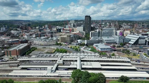Sheffield City Aerial Views | Stock Video | Pond5