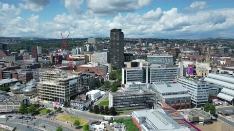 Sheffield City Aerial Views | Stock Video | Pond5