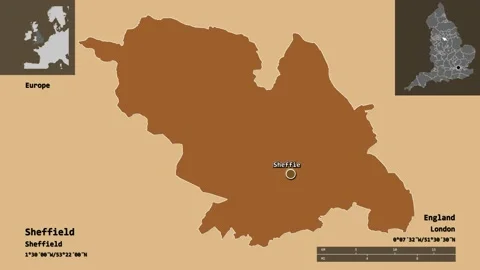 Sheffield location. England. Solid patte... | Stock Video | Pond5