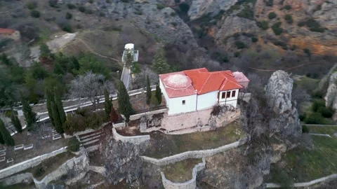 Sheikh Edebali Tomb aerial video footage | Stock Video | Pond5