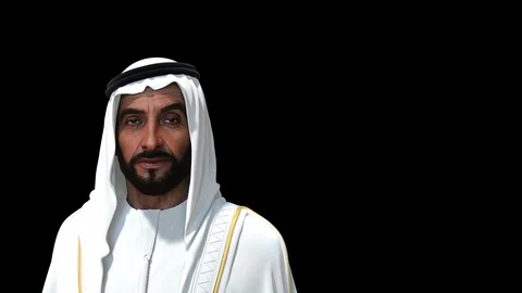Sheikh Zayed 3D rendering Portrait 3200x... | Stock Video | Pond5