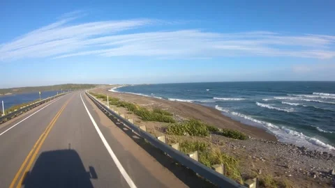 Sheldrake, Riviere-au-Tonnerre , Road 13... | Stock Video | Pond5