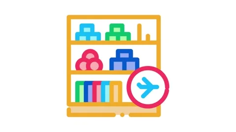 Store Shelf Icon Stock Video Footage | Royalty Free Store Shelf Icon ...