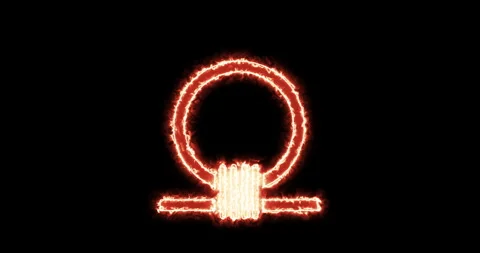 Shen ring burning, ancient egyptian symb... | Stock Video | Pond5