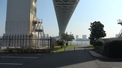 Shibaura South Pier Park 2023 Rainbow Br... | Stock Video | Pond5