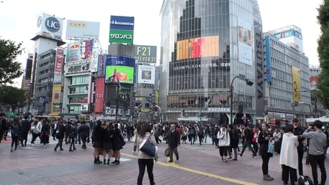 SHIBUYA, TOKYO, JAPAN - Scenery around... | Stock Video | Pond5