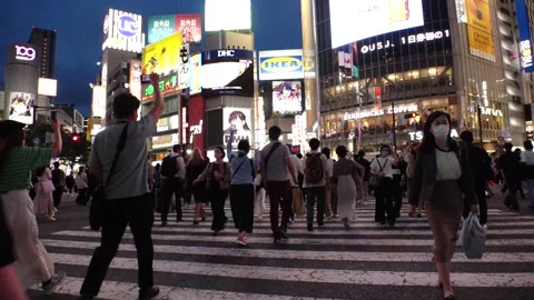 SHIBUYA, TOKYO, JAPAN : Slow motion shot... | Stock Video | Pond5