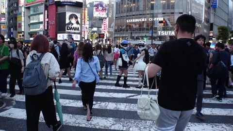 SHIBUYA, TOKYO, JAPAN : Slow motion shot... | Stock Video | Pond5
