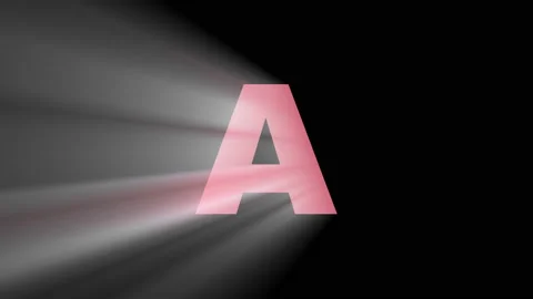 Shimmering animated letter ''A'' | Stock Video | Pond5