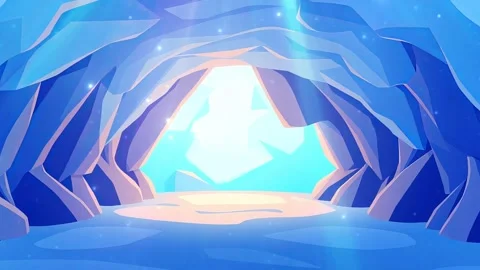Shine Crystal Blue Cave : Animated Inter... | Stock Video | Pond5