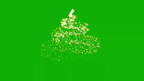 Shining Christmas tree with glitter part... | Stock Video | Pond5