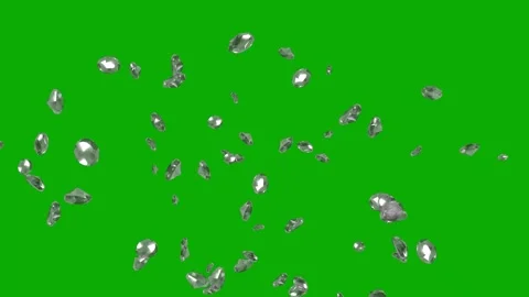 Shining diamonds fountain green screen m... | Stock Video | Pond5