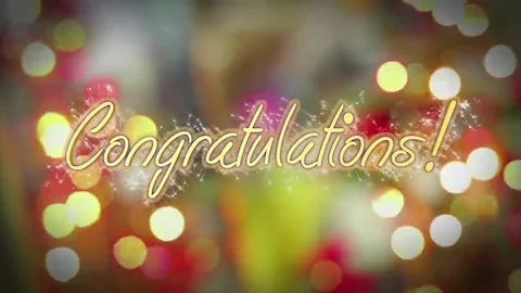 Congratulations Cursive Stock Footage ~ Royalty Free Stock Videos | Pond5