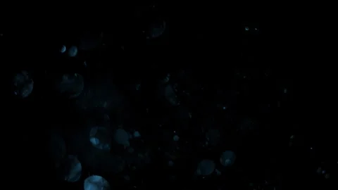 Shiny dust fall and ambient blue bokeh e... | Stock Video | Pond5