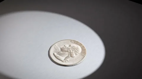 A Shiny Quarter Becomes an Animated Pie ... | Stock Video | Pond5