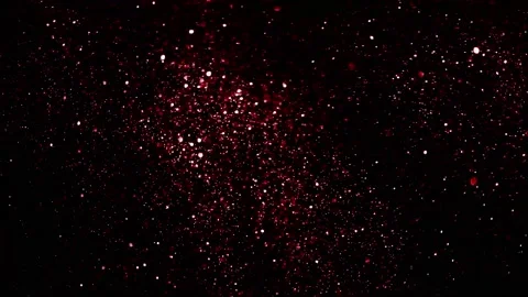 Shiny red floating dust particles on alp... | Stock Video | Pond5