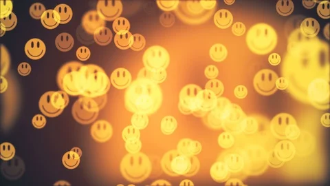 shiny smile symbols random float fading ... | Stock Video | Pond5