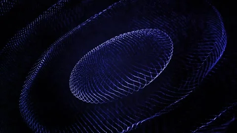 shiny white spiral nets Ring shape wavin... | Stock Video | Pond5