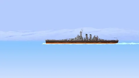 Ship 2d cartoon background. | Stock Video | Pond5