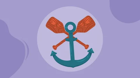 ship anchor classic nautical animation | Stock Video | Pond5