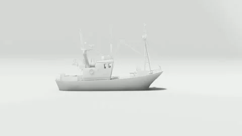 ship and boat 3d animation | Stock Video | Pond5