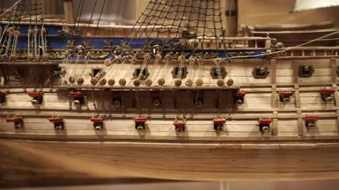 Model Sailing Ship Stock Video Footage | Royalty Free Model Sailing ...