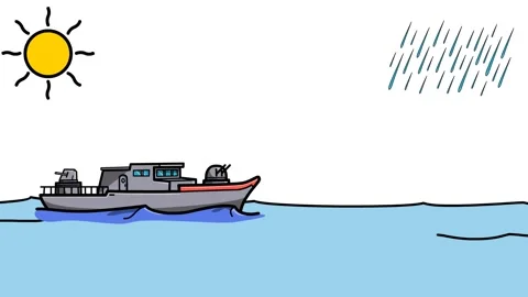 ship Sketch and 2d animation, transporta... | Stock Video | Pond5